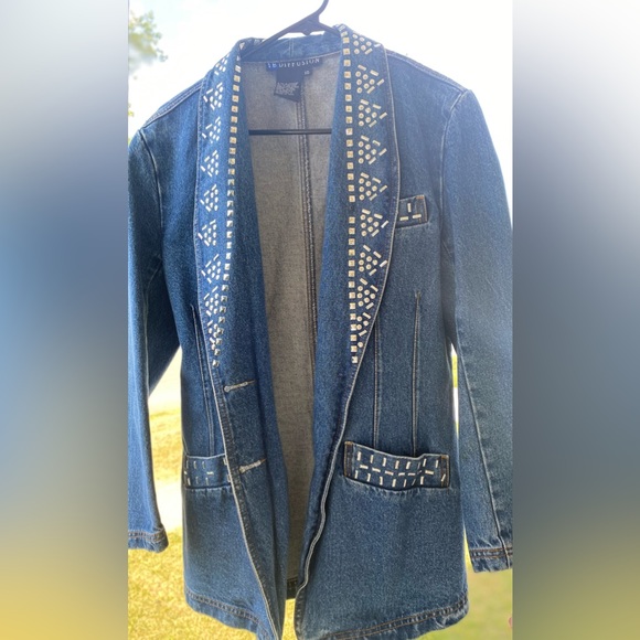 lb diffusion | Jackets & Coats | Vintage Denim Jacket | Poshmark